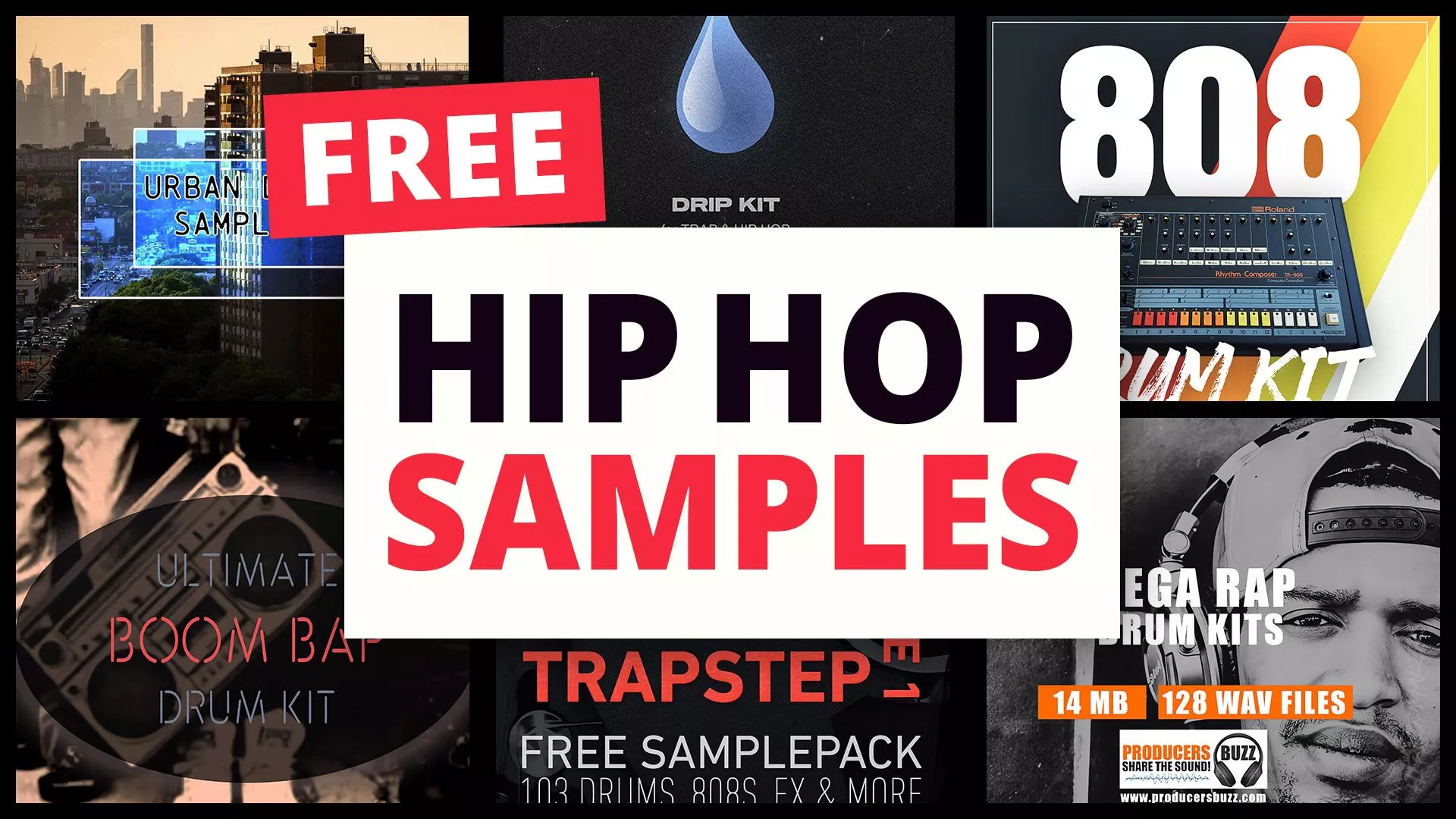14 Free Hip Hop Drum Kits, Loops, & Hip Hop Drum Samples