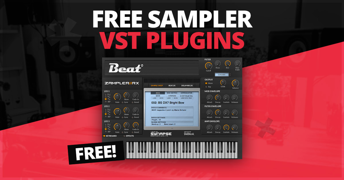 30 FREE Sampler VST Plugins For 2024!