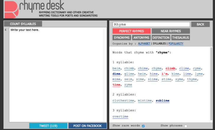 11 FREE Rhyming Dictionary Apps to Help Write Music