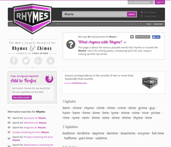 11 FREE Rhyming Dictionary Apps to Help Write Music