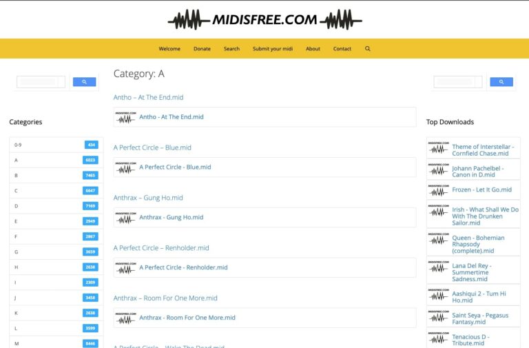 FREE MIDI Files & MIDI Songs: The 14 Best Websites