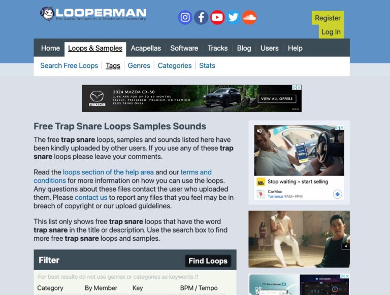 1,000 FREE Trap Loops, Sounds, & Trap Samples