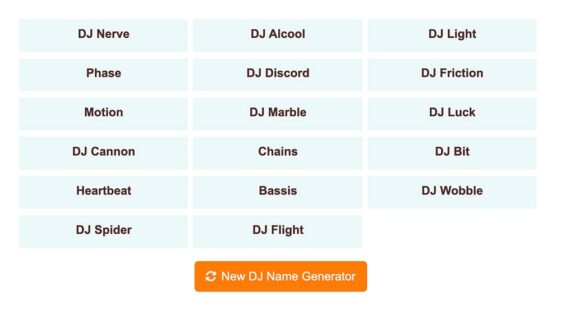 15 FREE DJ Name Generator Websites For DJ Name Ideas!