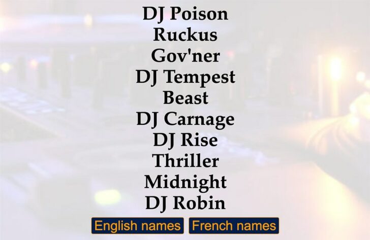 15 FREE DJ Name Generator Websites For DJ Name Ideas!