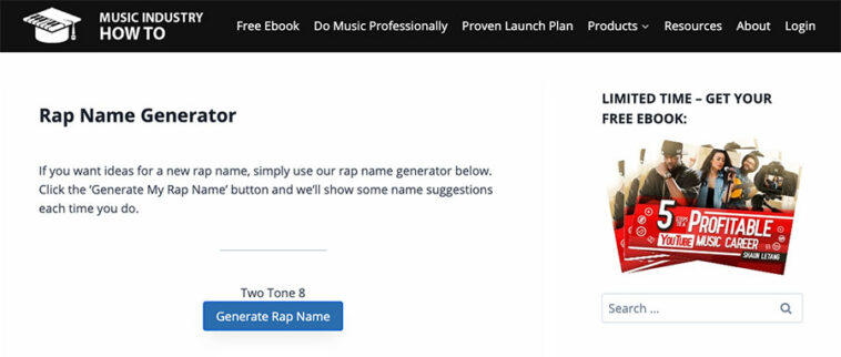 25 Best Free Rap Name Generators to Get Ideas in Minutes!