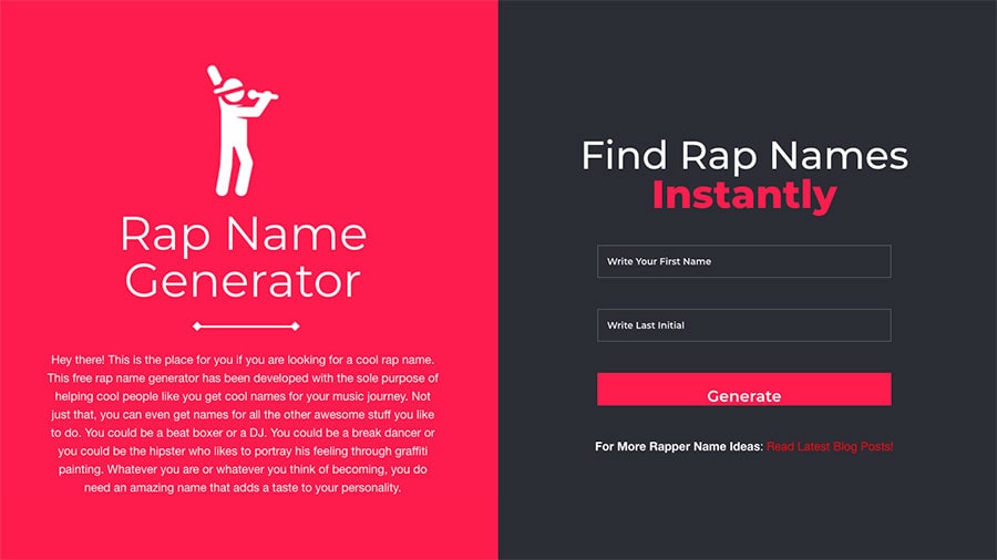 25 FREE Rap Name Generator Apps To Get Rap Name Ideas!!!