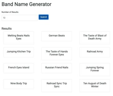 30 FREE Band Name Generators For Band Name Ideas