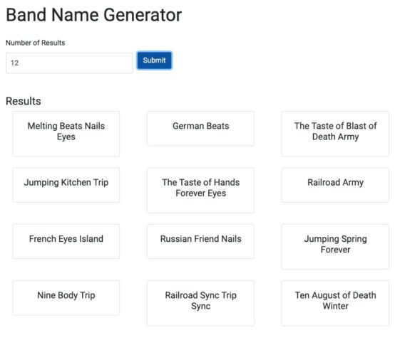 30 FREE Band Name Generators For Band Name Ideas