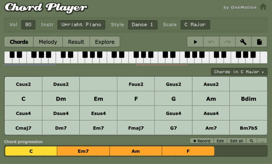 10 FREE Chord Progression Generator Apps ( Piano & Guitar )