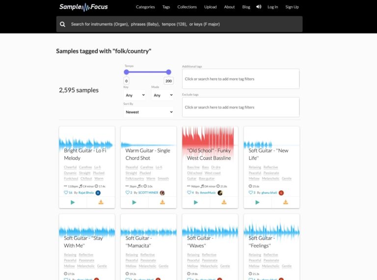 500 Free Country Samples, Loops, & Country Sample Packs