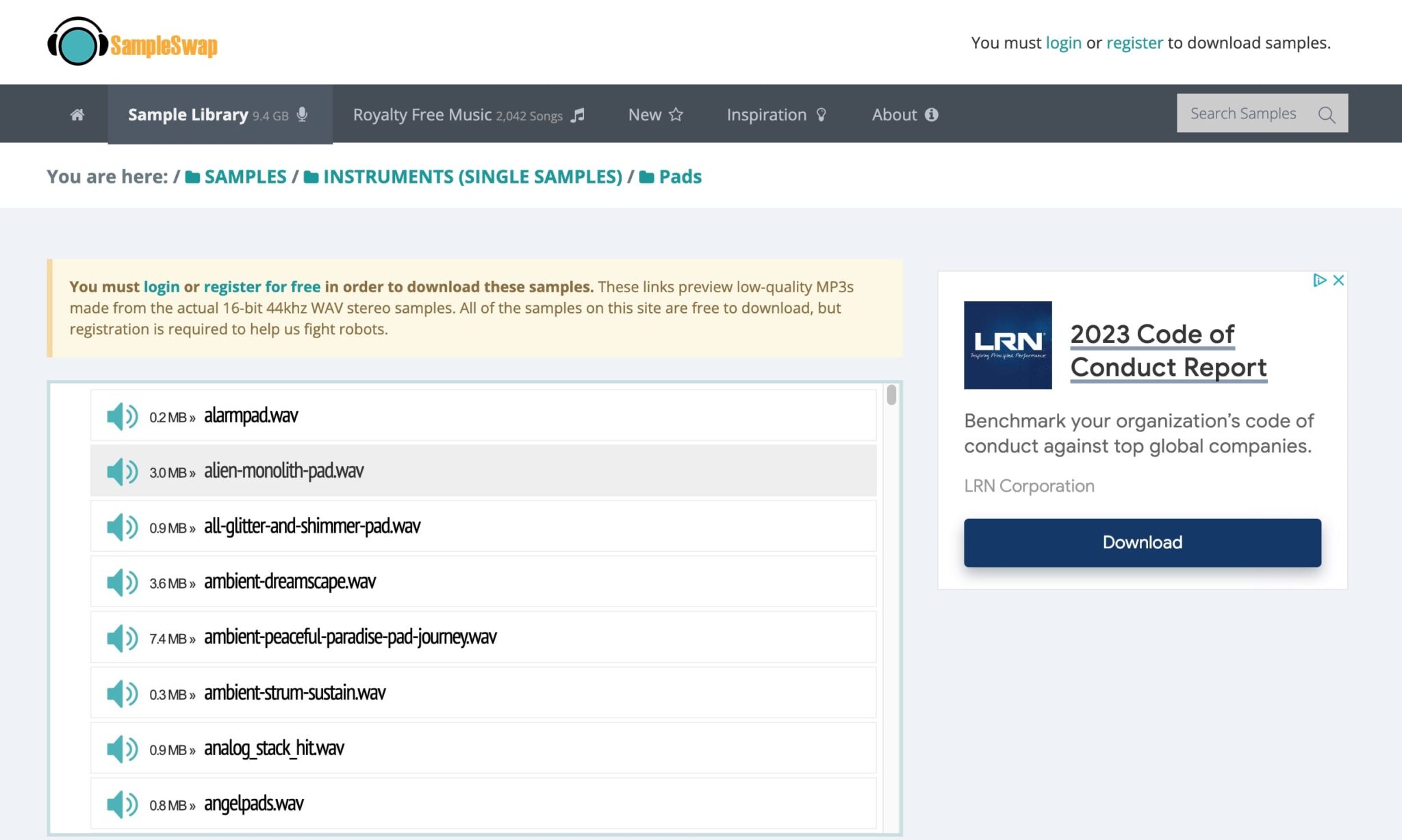 1,000 Free Pad Samples, Pad Loops, & Pad Sample Packs