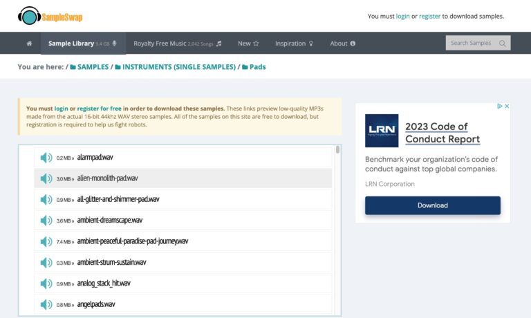 1,000 Free Pad Samples, Pad Loops, & Pad Sample Packs