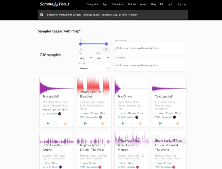 2,400 Free Rap Samples, Loops, & Rap Sample Packs