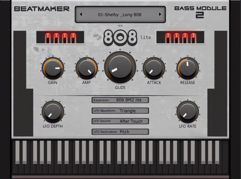 808 Bass Module 2 Lite VST w/ 10 FREE Presets ( PC & Mac )