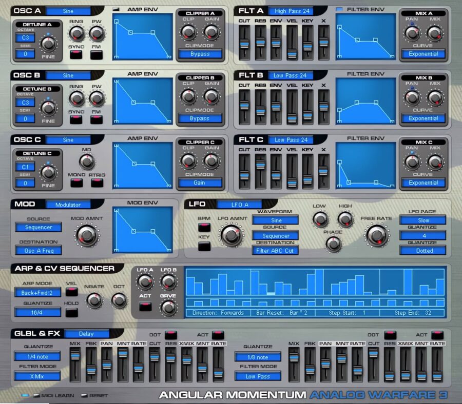 FREE Analog Warfare Synth VST w/ 64 FREE Patches (PC)