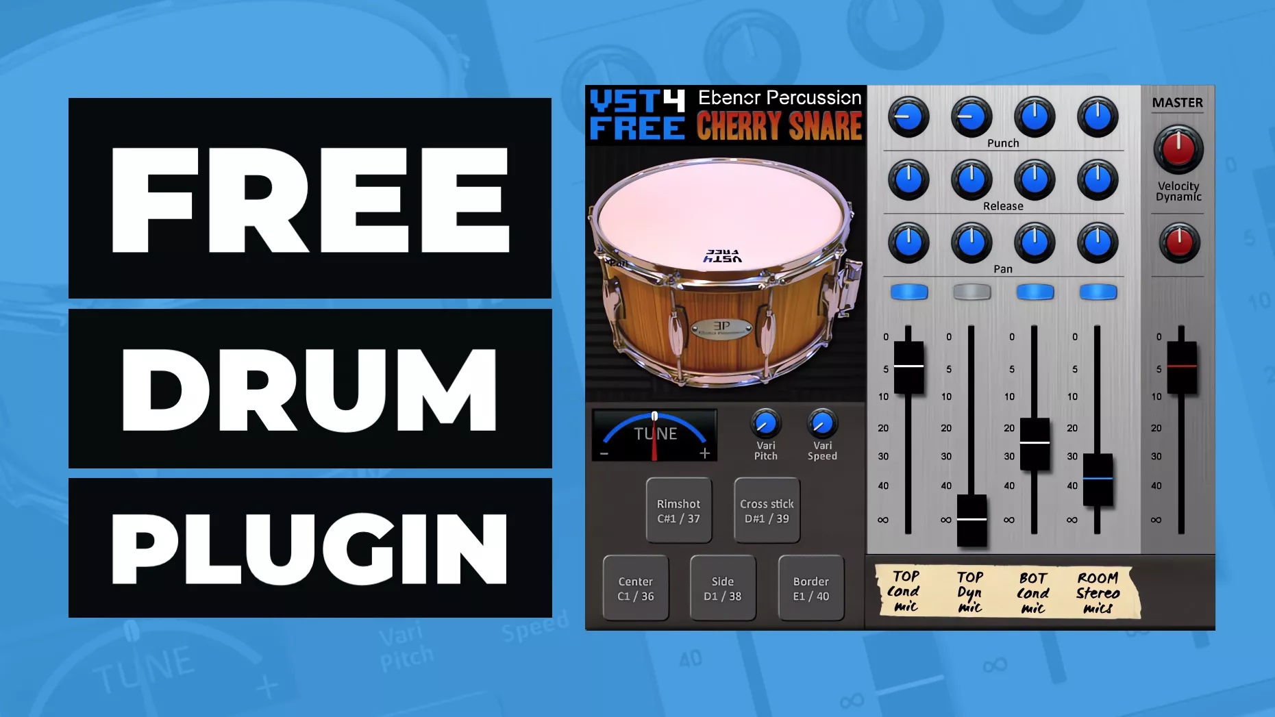 FREE Cherry Snare Drum VST Plugin ( Windows & Mac )