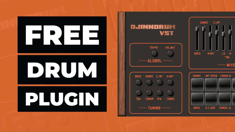 Download DJinnDrum VST w/ 12 Drum Sounds ( PC & Mac )