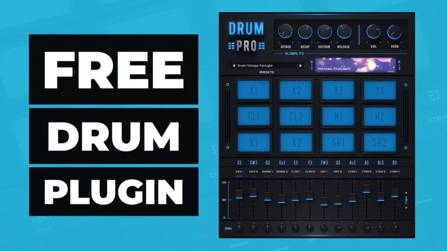 Drum Pro VST w/ 20 FREE Drum Kits (PC & Mac)