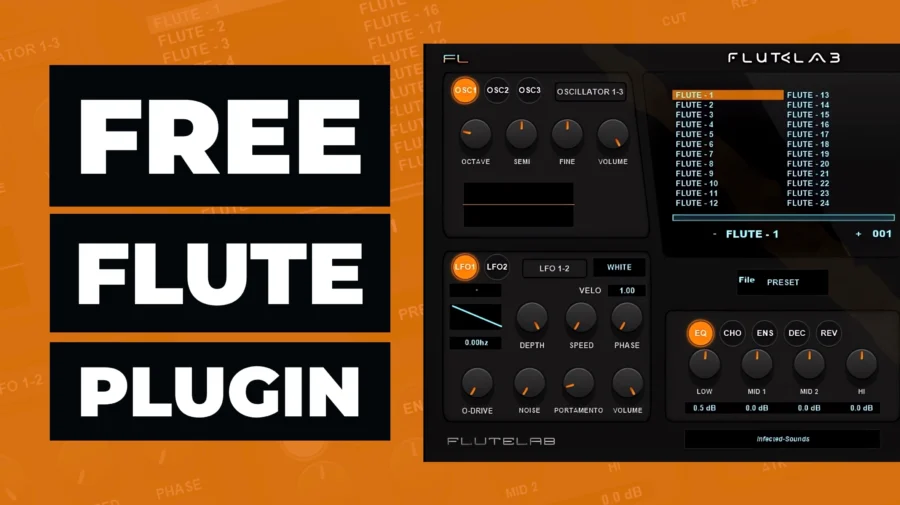 FREE Flutelab Flute Rompler VST w/ 24 Presets