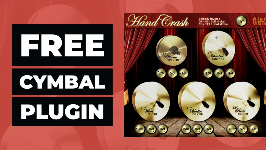 FREE Hand Crash VST w/ 5 Cymbals (Windows & Mac)