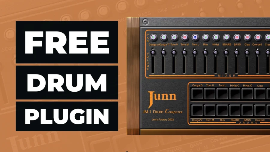 FREE JM-1 Drum Machine VST w/ 16 Drum Sounds (Windows)