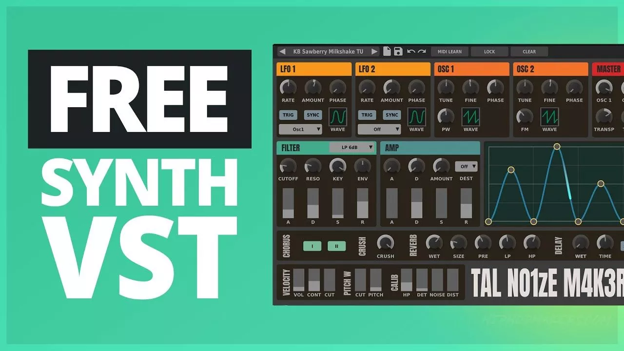 TAL-NoiseMaker Synth VST w/ 256 FREE Presets (PC & Mac)