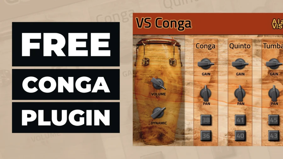FREE VS Conga VST w/ 34 Samples ( Windows & Mac )