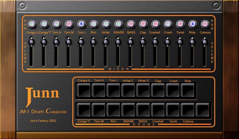 FREE JM-1 Drum Machine VST w/ 16 Drum Sounds (Windows)