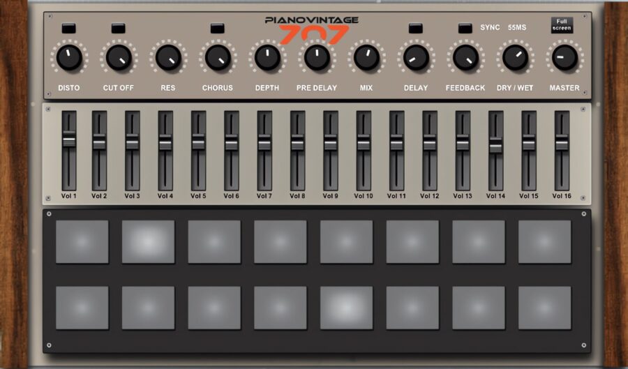 FREE 707 Drum Machine VST by Pianovintage (Windows)