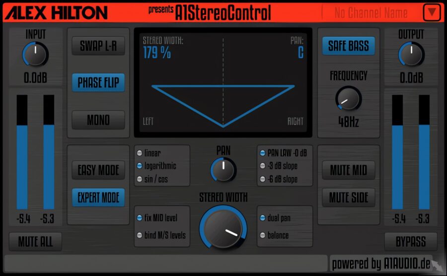 FREE A1StereoControl Stereo Wideness Expander VST