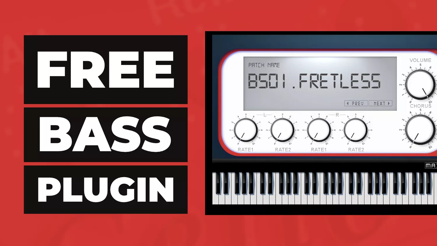 FREE Bass Module VST w/ 64 Bass Patches by MaxSynths