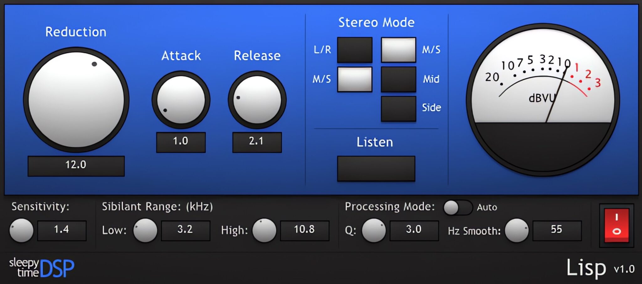 FREE Lisp Sibilance Processor VST by Sleepy-Time DSP