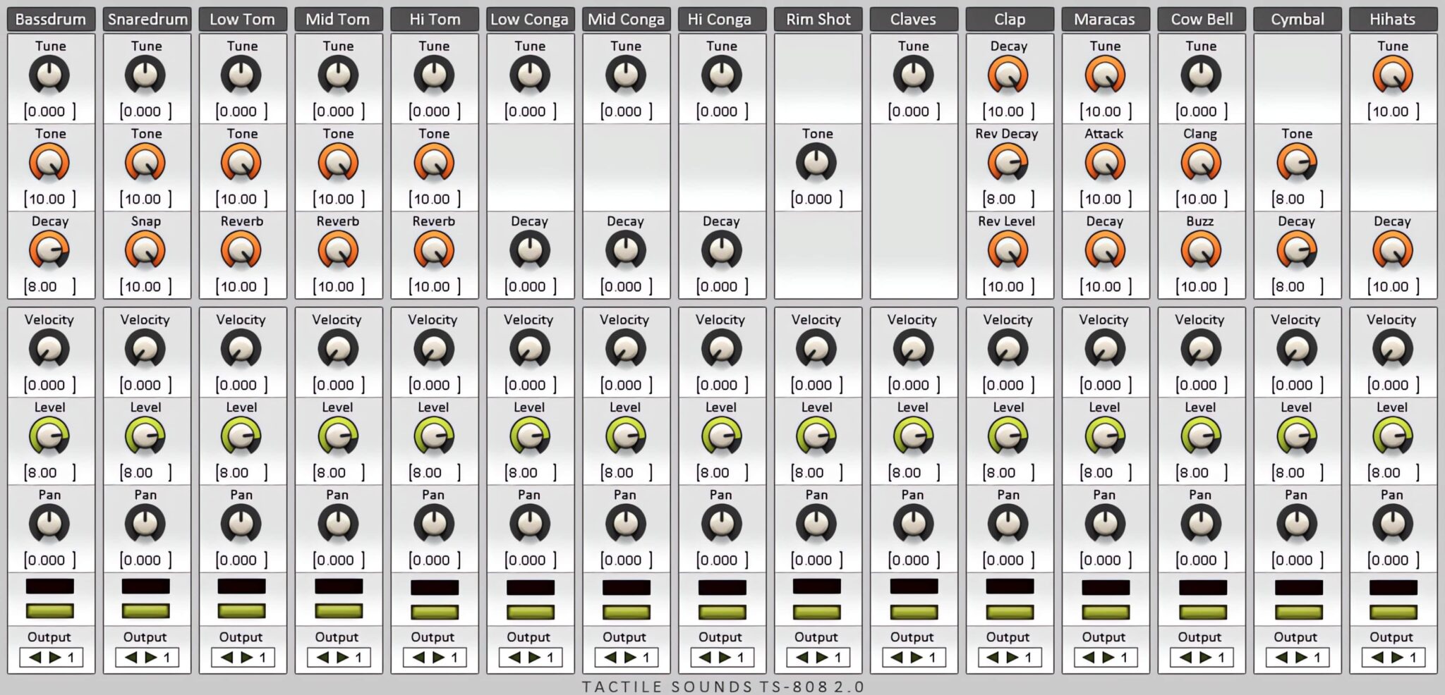 FREE TS-808 Drum Machine VST by Tactile Sounds (Windows)