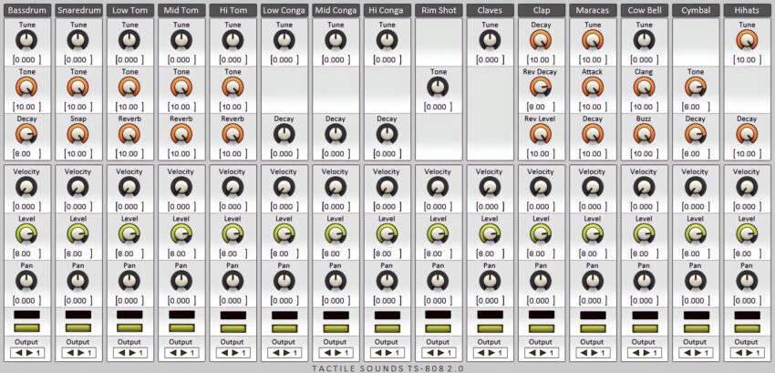 FREE TS-808 Drum Machine VST by Tactile Sounds (Windows)