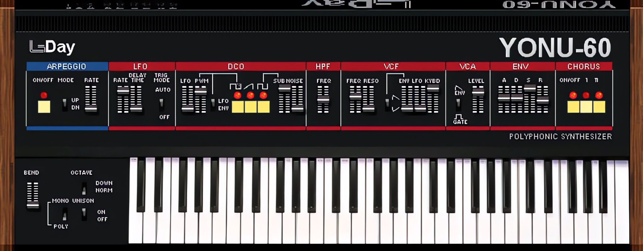 FREE Yonu60 Synthesizer VST by L-Day (Windows)
