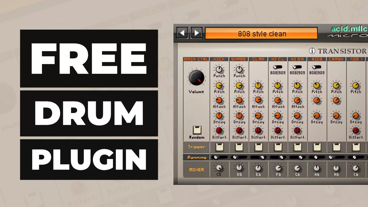FREE Transistor Drums 2 Drum Machine VST (Windows)